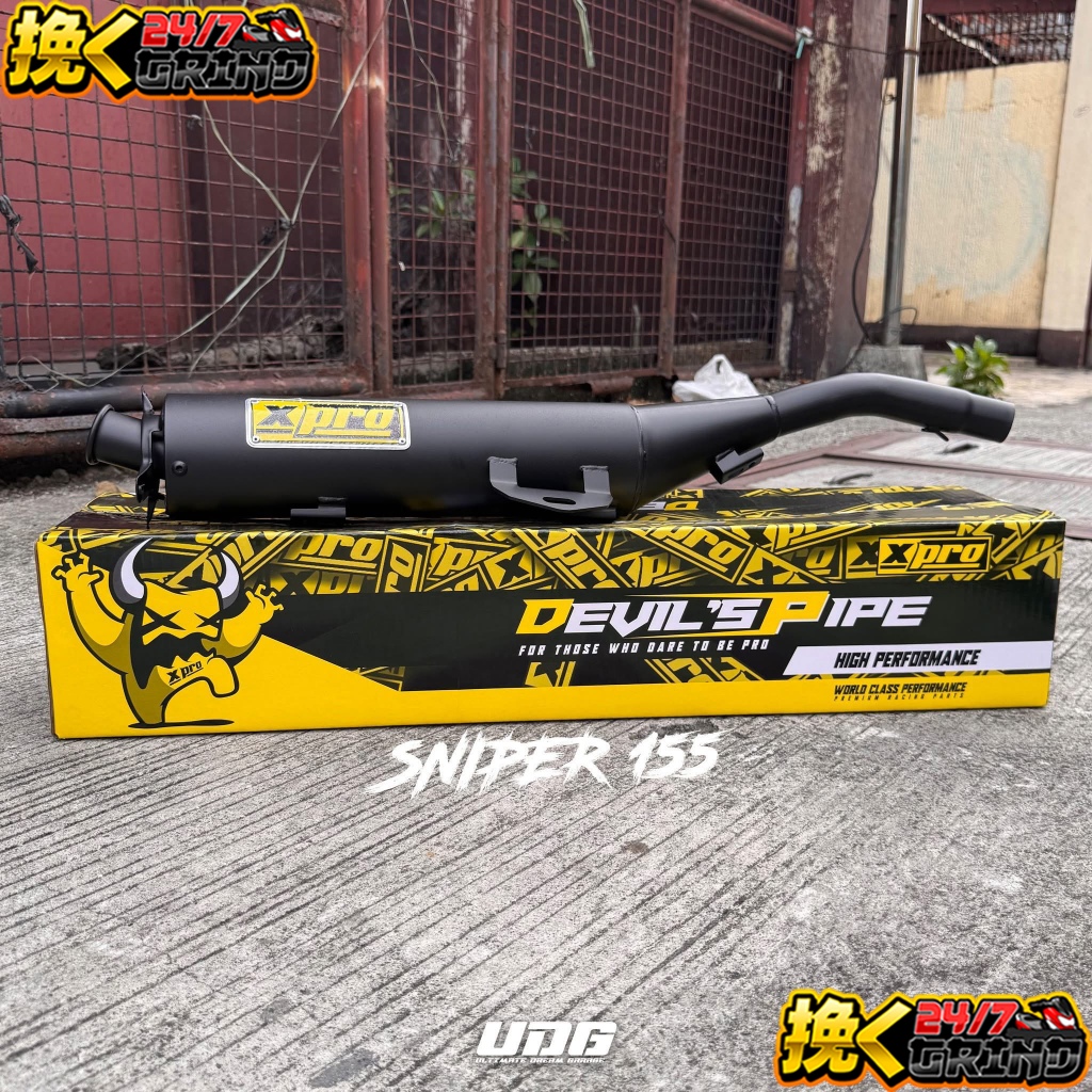 XPRO Devil's Power Pipe Yamaha Sniper 155 Black | Shopee Philippines