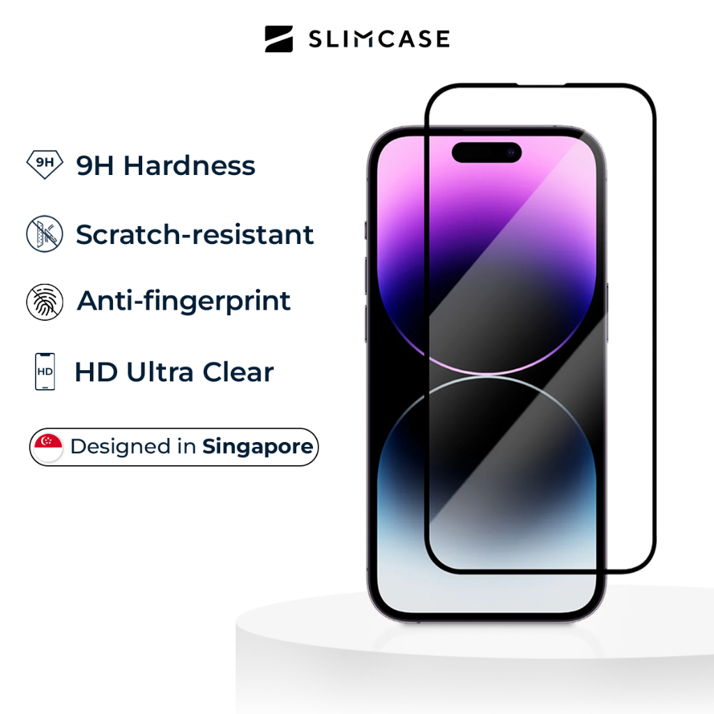 Slimcase Screen Protector Tempered Glass Full Screen for iPhone 11/12 ...