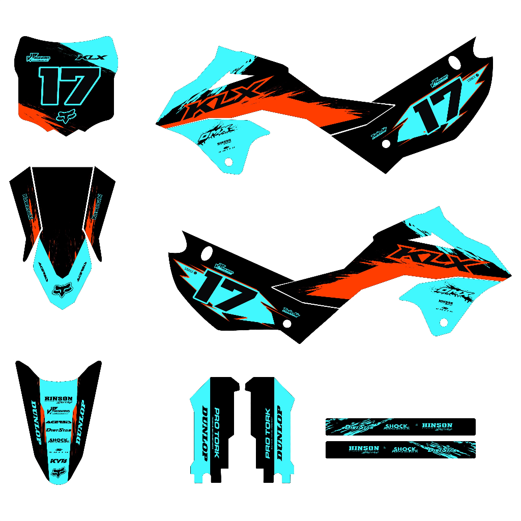 Kawasaki KLX 150 BF ( 2024 - 2025 ) Graphics kit Sticker Decal | Shopee ...