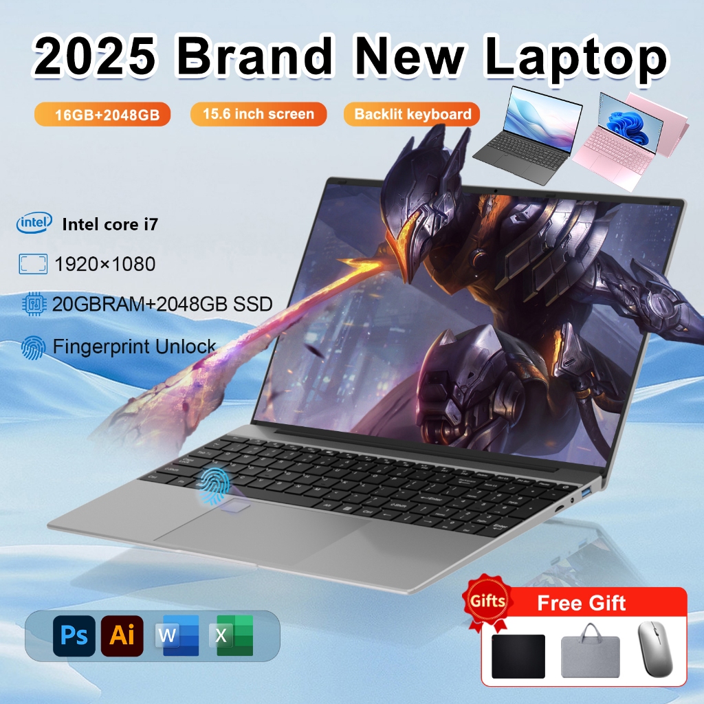 2025 Brand new laptop 15.6-inch laptop Windows 11 Intel i7 Lenovo ...