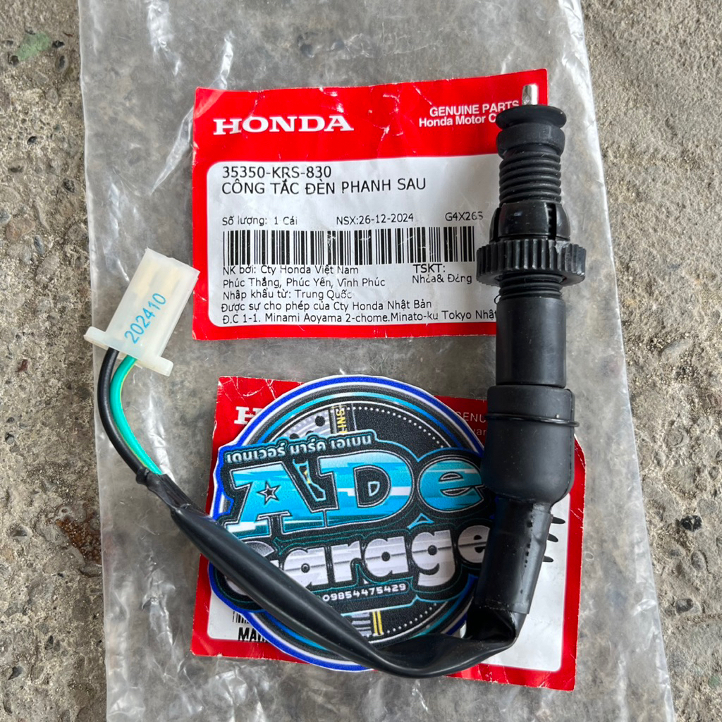 Xrm 125 / Rs 125 Rear Brake Light Switch (Honda Genuine) | Shopee ...