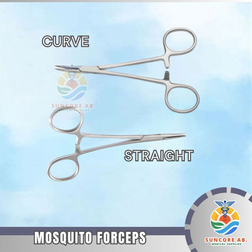 MOSQUITO FORCEPS STAINLESS STEEL STRAIGHT & CURVE | Shopee Philippines