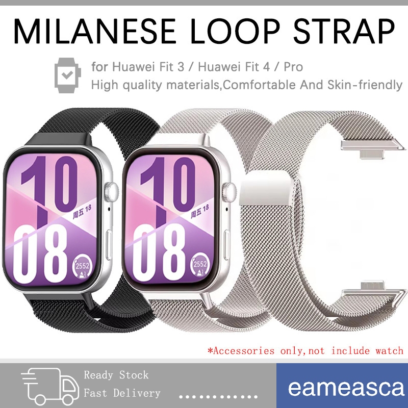 Milanese Loop Strap for Huawei Watch Fit 5/5 Pro/4/4Pro Stainless Steel ...