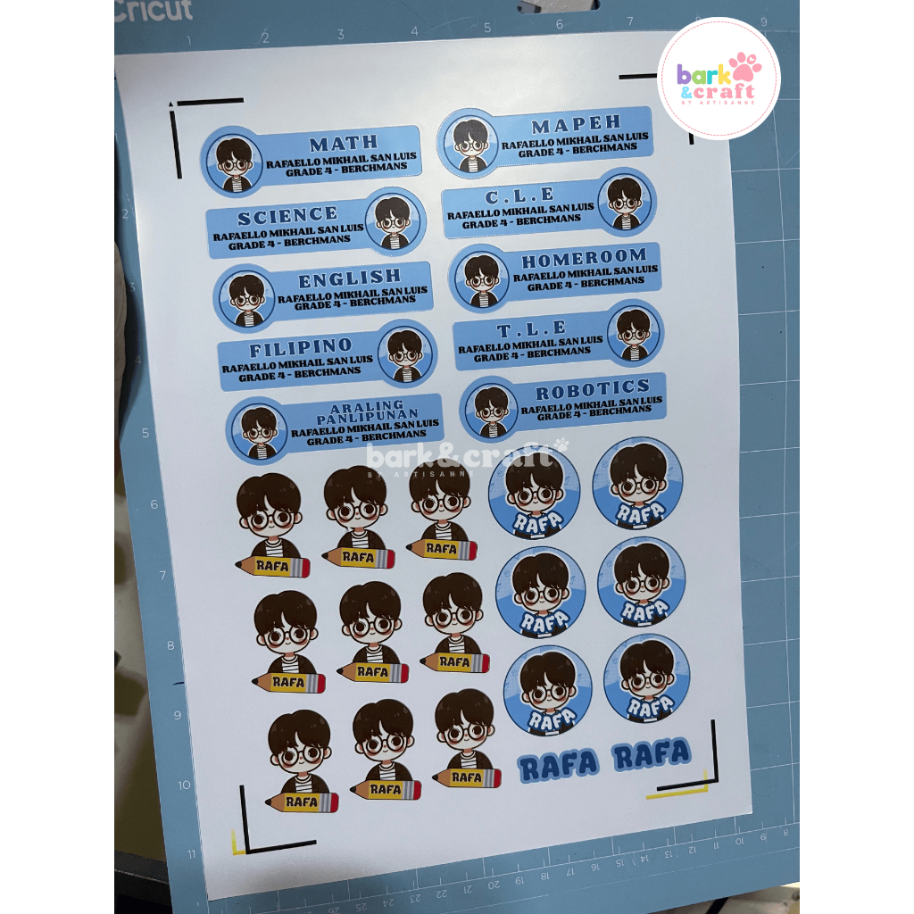 Themed Subject and Name Sticker Labels Roblox Minecraft Thomas and ...