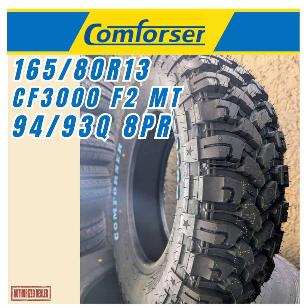 COMFORSER 165/80R13 CF3000 F2 MT MUD TIRES 8PR 94/93Q BRAND NEW DOT YR 2025 | Shopee Philippines