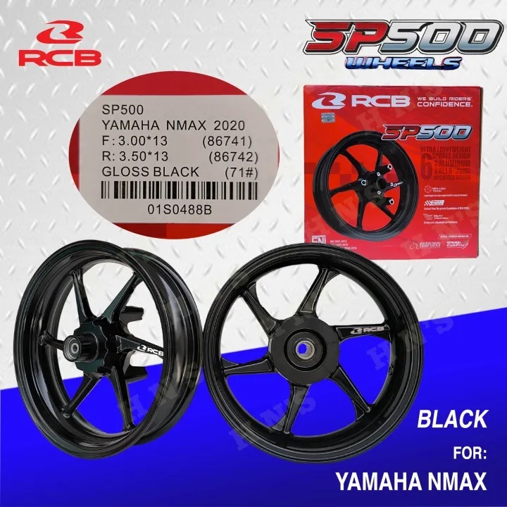 RACING BOY RCB SP500 Mags ( GLOSS BLACK ) for Yamaha NMAX V2 | Shopee ...