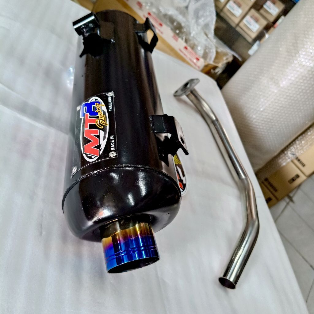 NMAX V2 AEROX V2 MT8 SHINNY BLACK TITANIUM TIP | Shopee Philippines
