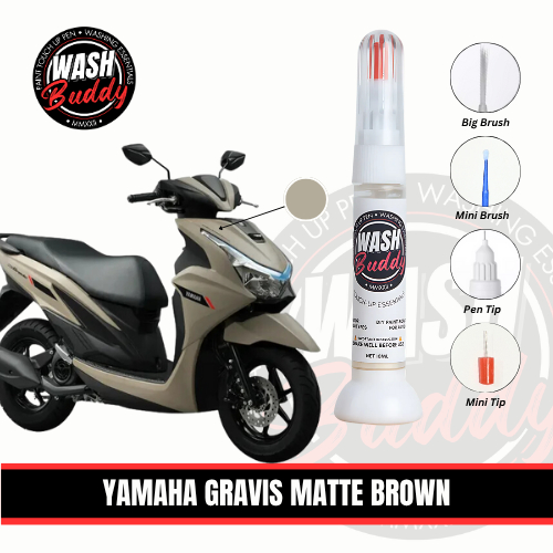 Touch Up Paint Wash Buddy Yamaha Gravis V1 V2 V3 Matte Brown Permanent ...