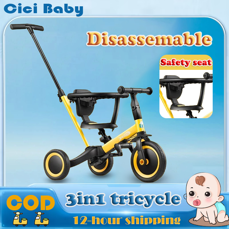 Stroller Bike with Safety seat for baby girl and boy 3in1 Bicycle Push ...