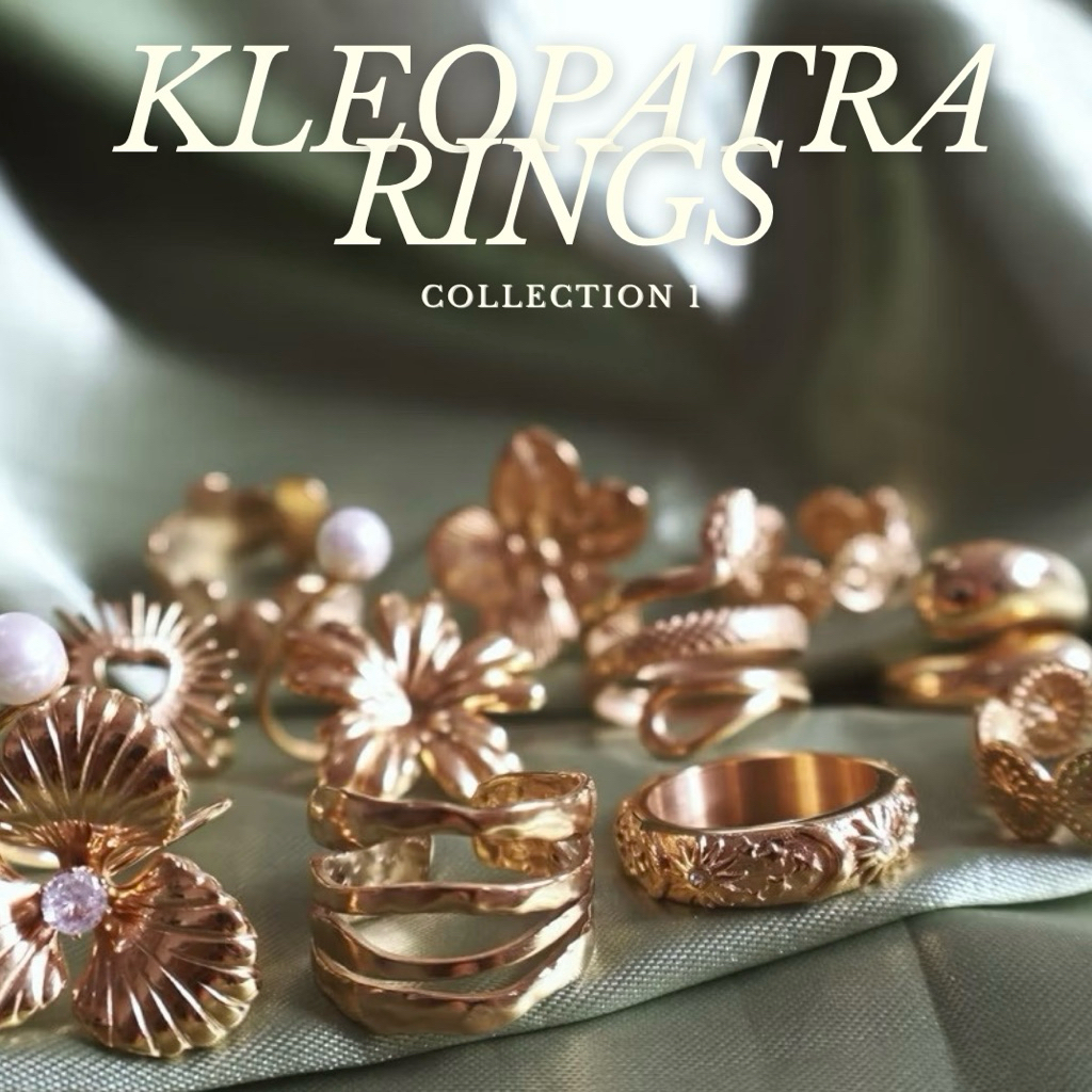 𝐊𝐥𝐞𝐨𝐩𝐚𝐭𝐫𝐚 𝐂𝐨𝐥𝐥𝐞𝐜𝐭𝐢𝐨𝐧 𝐈 ༻ 14k gold plated stainless steel elegant ...