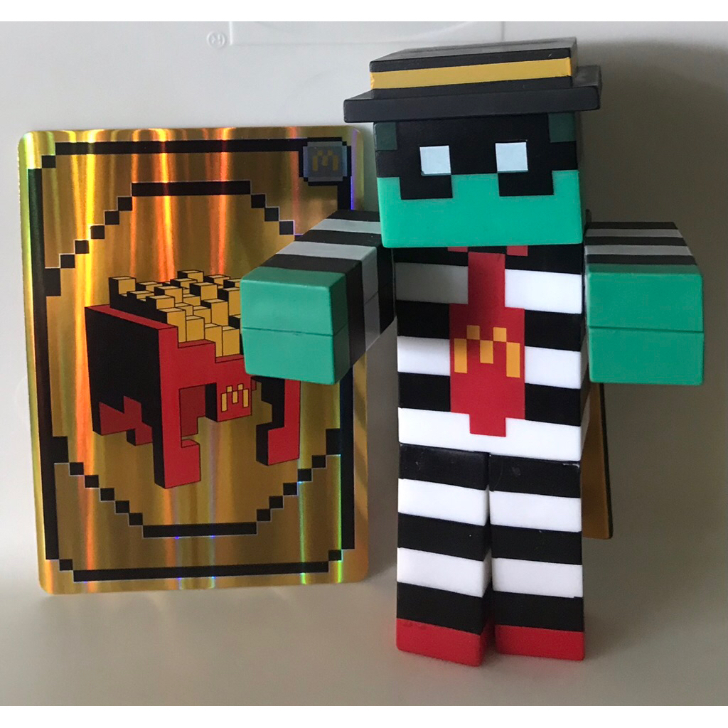 Minecraft Mcdo Happy Meal Zombie Hamburglar Toy rare complete with Box ...