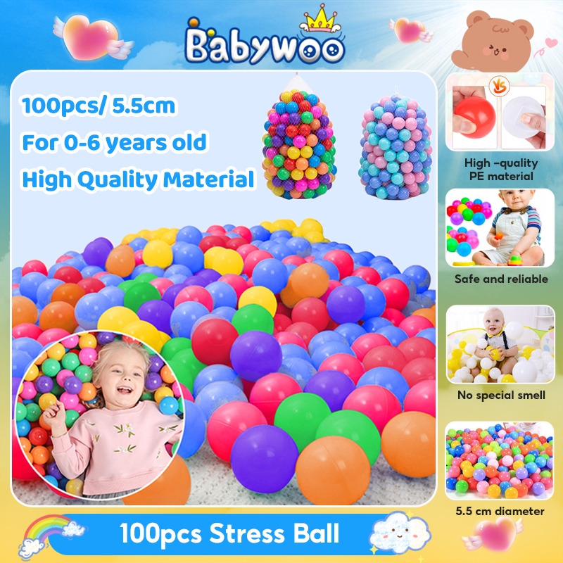 150/100/50/1pcs Stress Ball Toys For Kids Colorful Baby Play Ball Soft ...