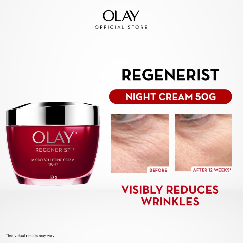 Olay Regenerist Niacinamide Micro Sculpting Anti Aging Night Cream ...