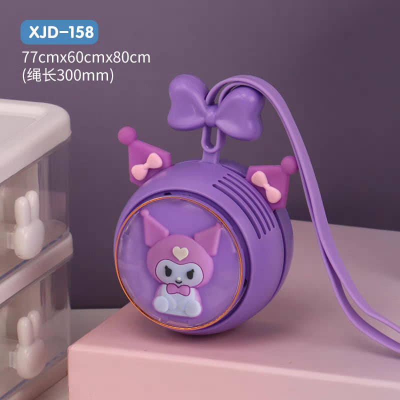 Kuromi Cute Rechargeable Neck Fan | Shopee Philippines