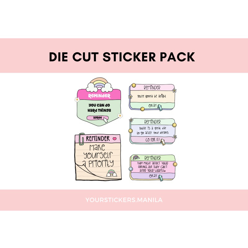 Die Cut Sticker Pack | Shopee Philippines