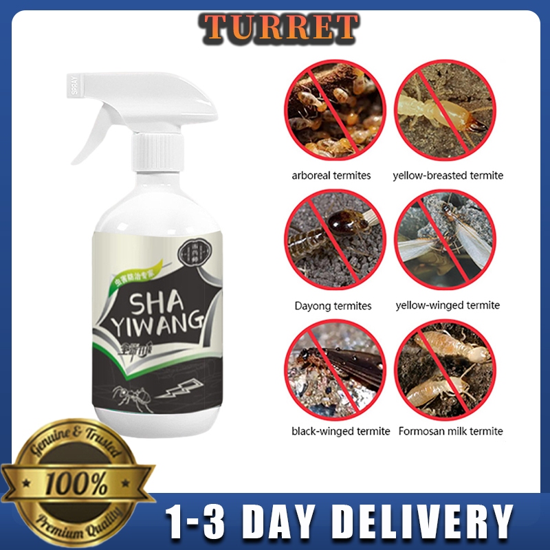 Termite Killing Agent Eliminates a Nest of termites, insecticide ...