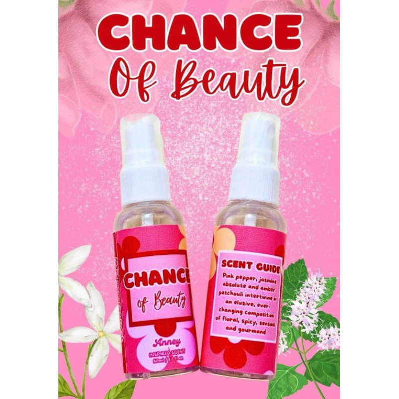 Anney perfume Chance of beauty with box and freebies | Shopee Philippines