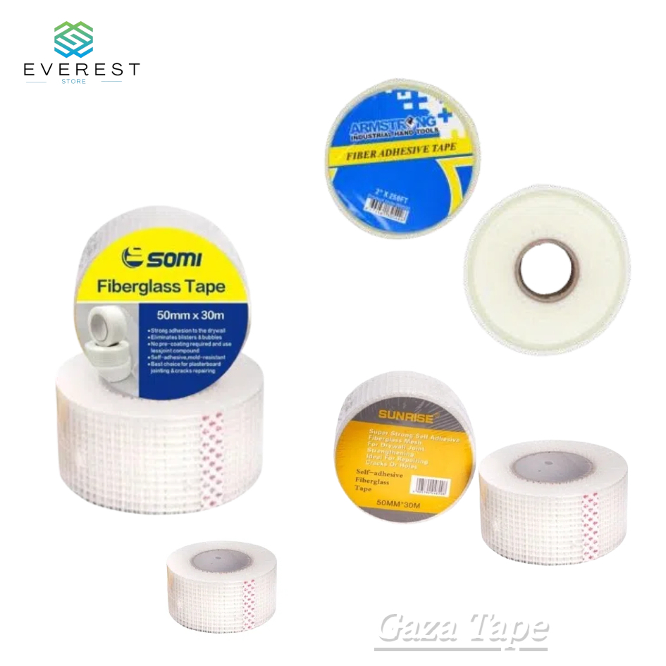 Gaza Tape Gypsum Fiber Glass Tape 50mmX30m (Brand random） | Shopee ...