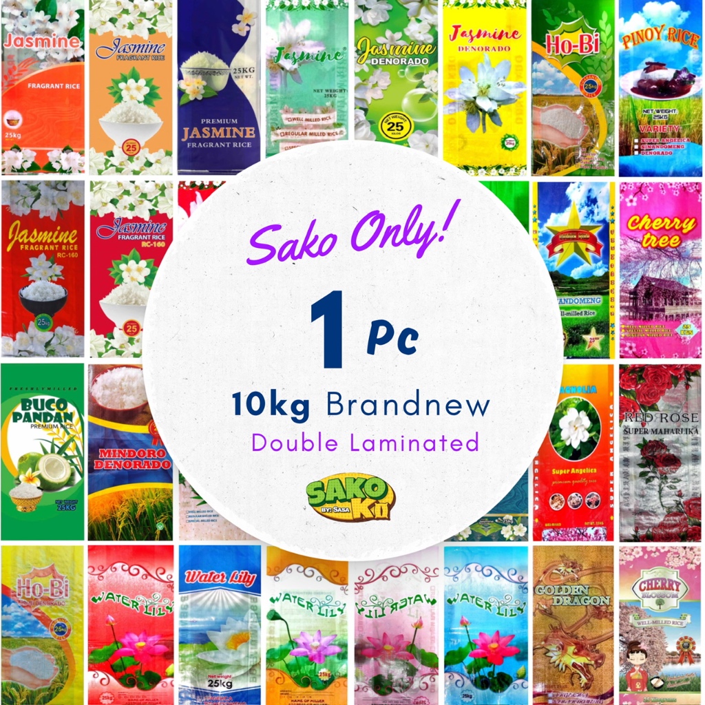 10kg Rice Sacks Double Laminated (SAKO ONLY) | Shopee Philippines