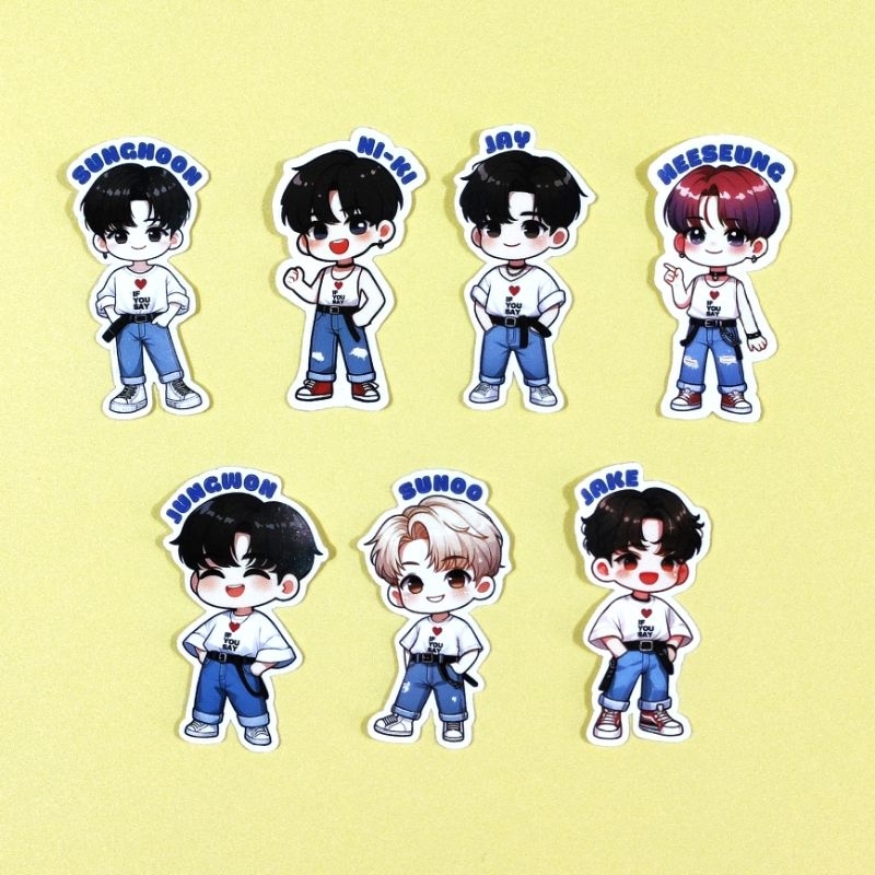 Enhypen Chibi Stickers | skyeprintsph | Shopee Philippines