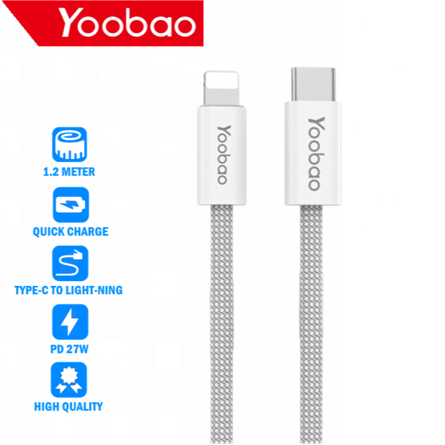 Yoobao YB-4016 Type-C to Light Nin Fast Charge Data Cable w/ High Stable Data Transmission ...