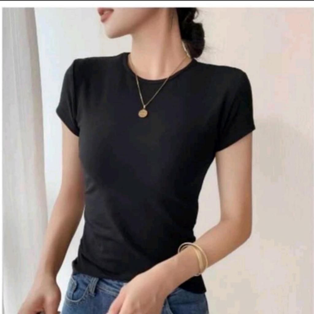 Double Lining Basic Top Body Hugging Full Length Stretchable Womenswear ...