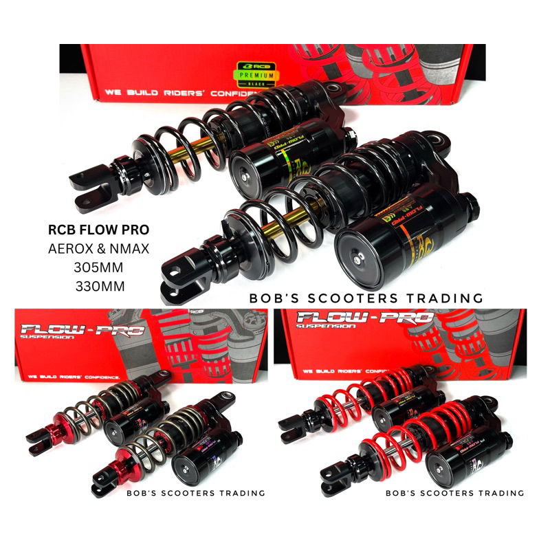 RCB FLOW PRO DUAL SHOCK AEROX / NMAX (305MM) (330MM) PLUG & PLAY FULLY ...