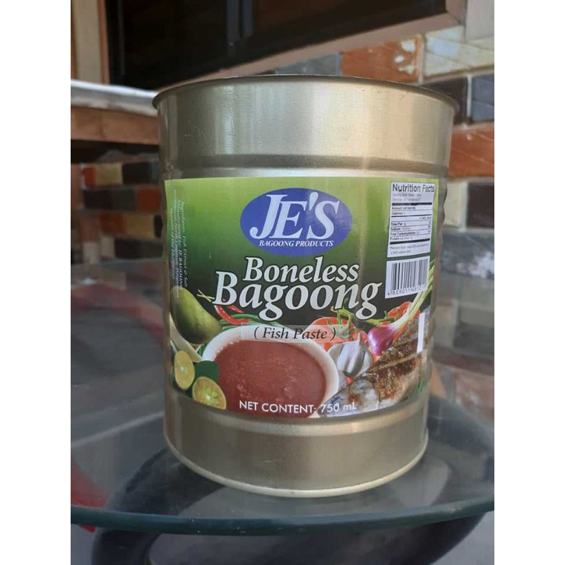 JE'S Boneless Bagoong 1 limon/ big Canned ( Fish Paste ) | Shopee Philippines