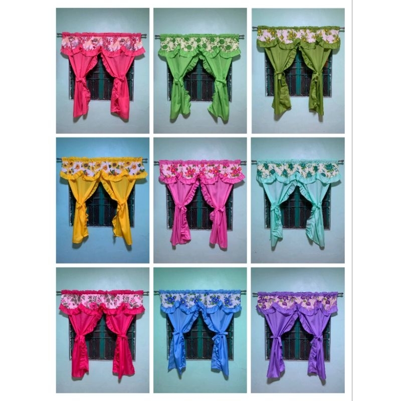 Half Curtain | HIGH QUALITY | VCShop Actual Photo NEW Design (Window ...