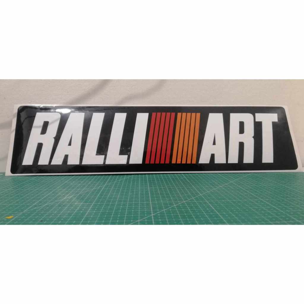Ralliart XL decals Size _ 1pc for Lancer Monterosport Mirage L200 ...