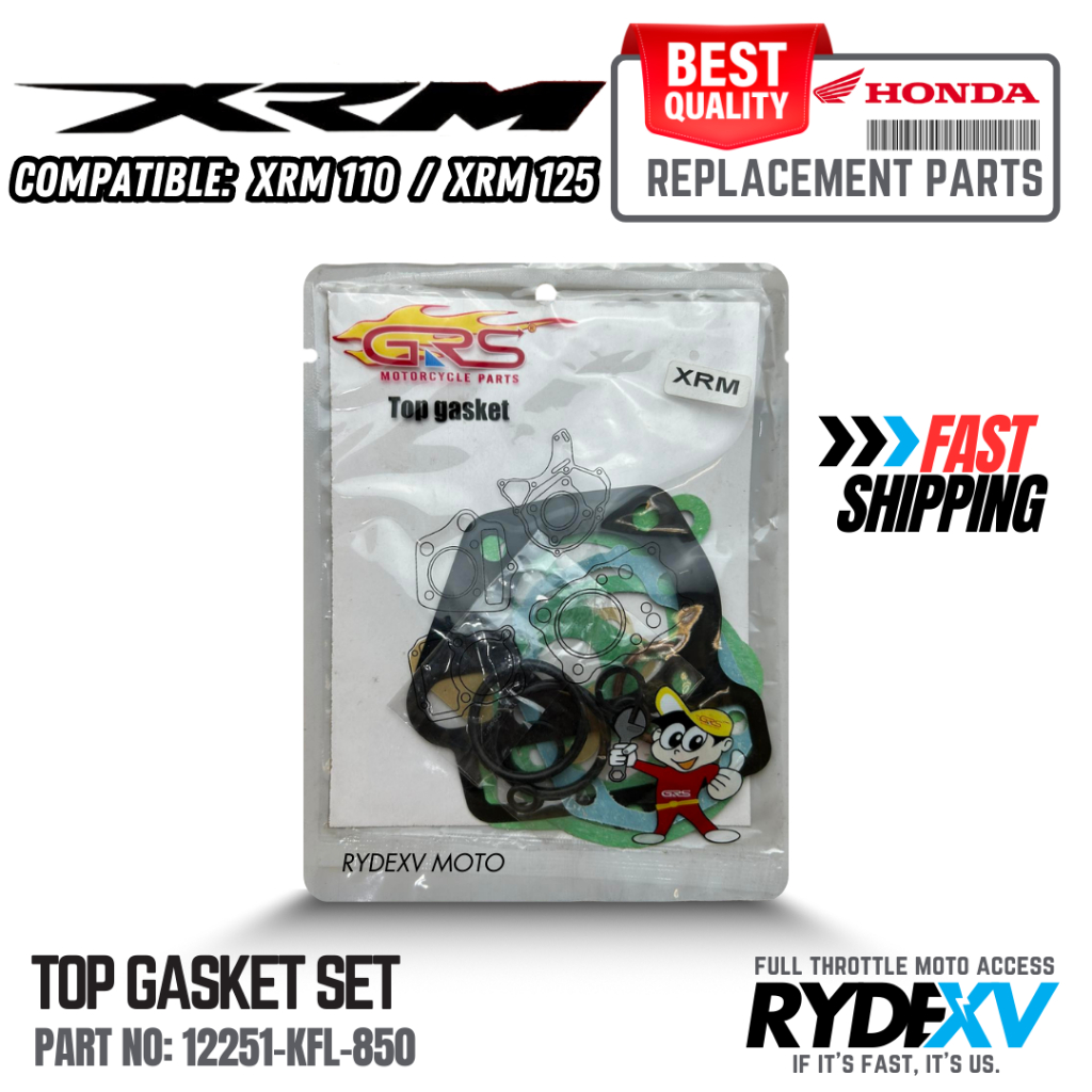TOP GASKET SET Honda XRM 125 (12251-KFL-850) | Shopee Philippines