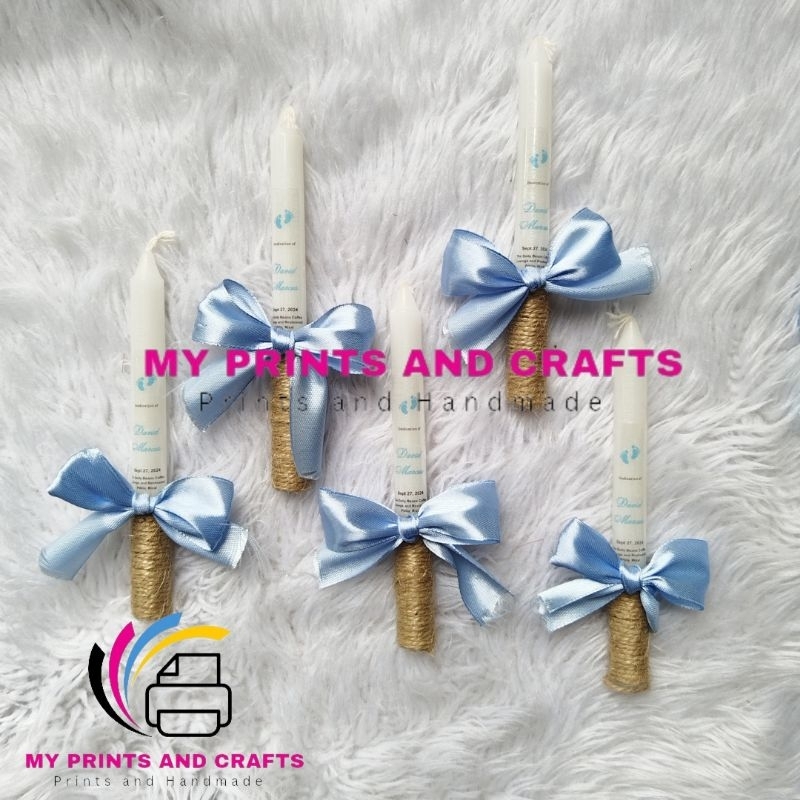 Customized Candles - Wedding, Debut, Christening My prints and Crafts ...
