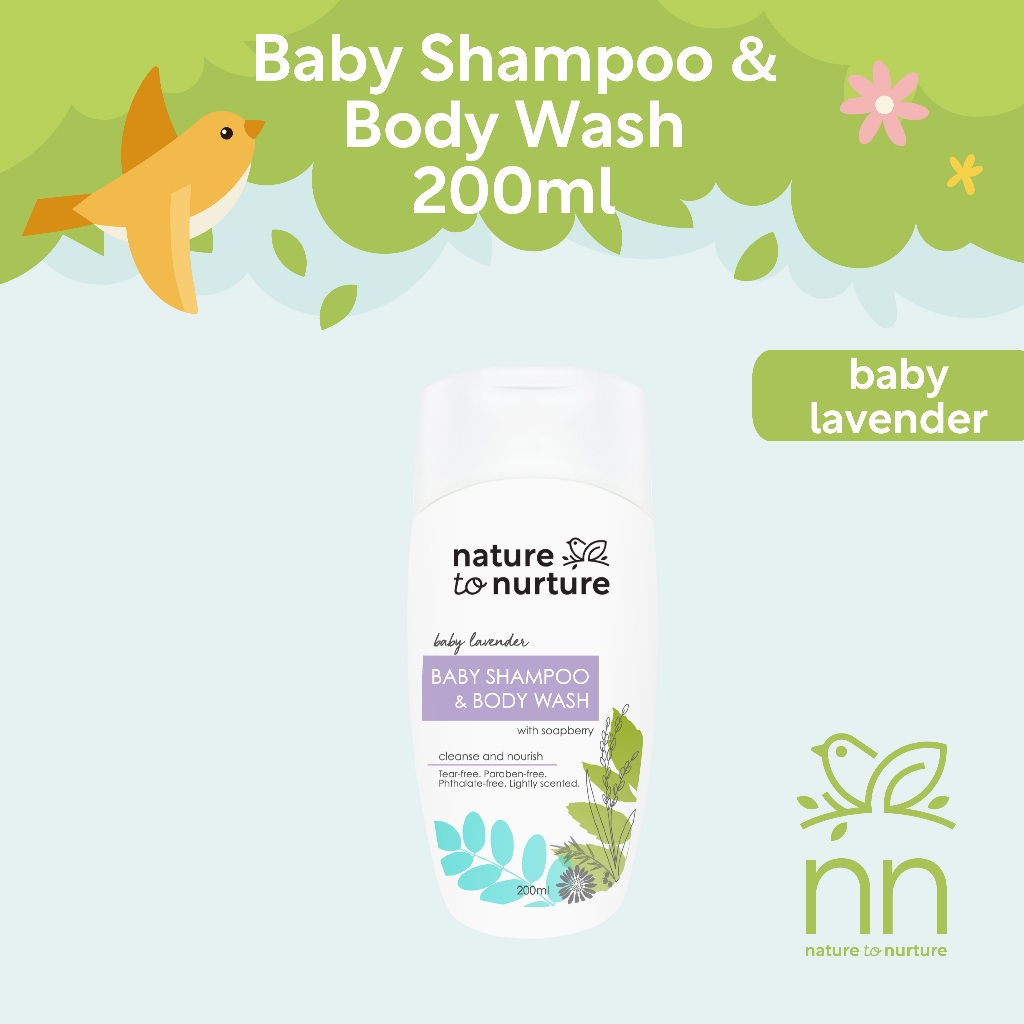 Nature to Nurture Baby Lavender Shampoo and Body Wash 200ml | Shopee Philippines