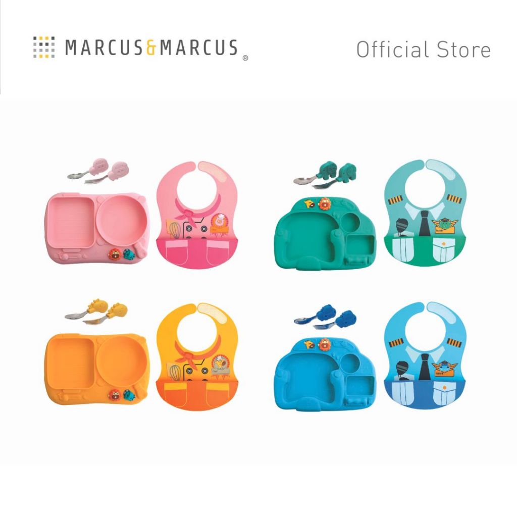 Marcus & Marcus Creativeplate Toddler Meal Time Set | Shopee Philippines