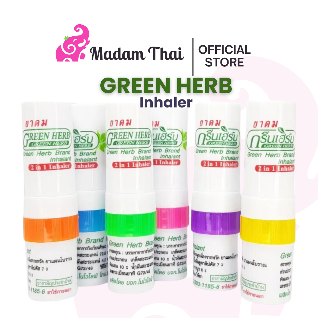 GREEN HERB 2IN1 INHALER THAILAND ORIGINAL | Shopee Philippines