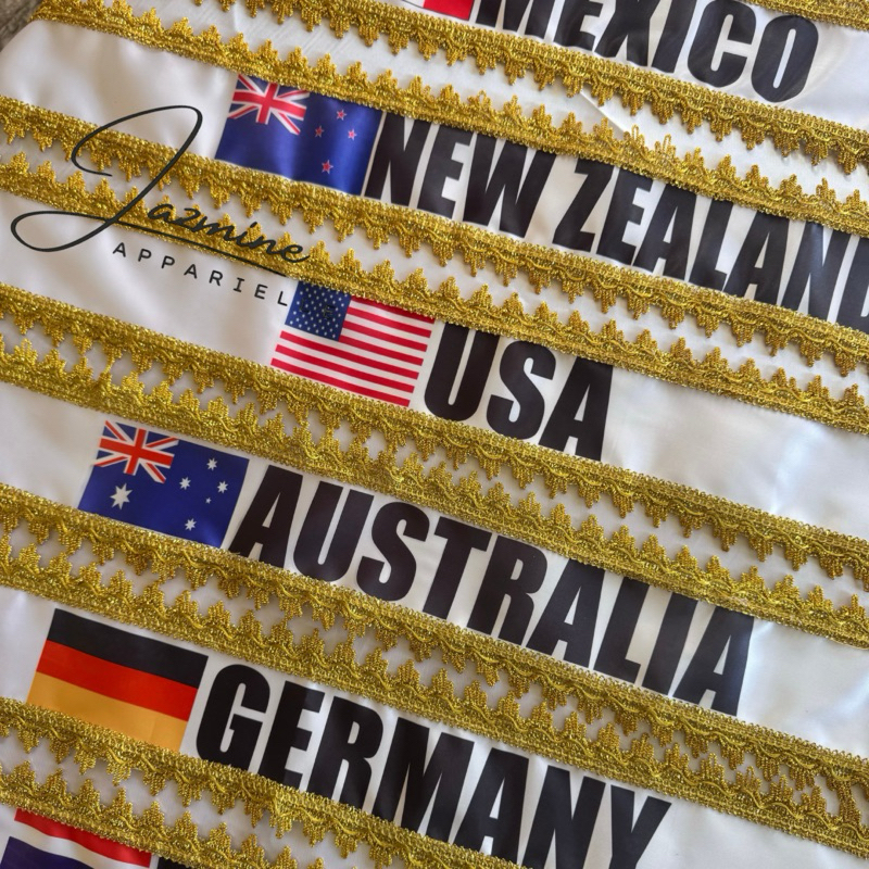 UNITED NATIONS SASH FOR KIDS and ADULT| ANY COUNTRY AVAILABLE | NO ...
