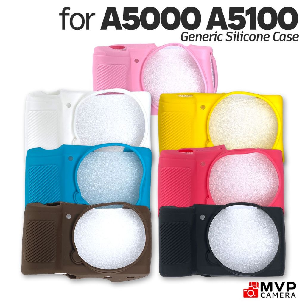 Generic SILICONE CASE for Sony A5000 A5100 Pink Blue Black Brown Rose ...