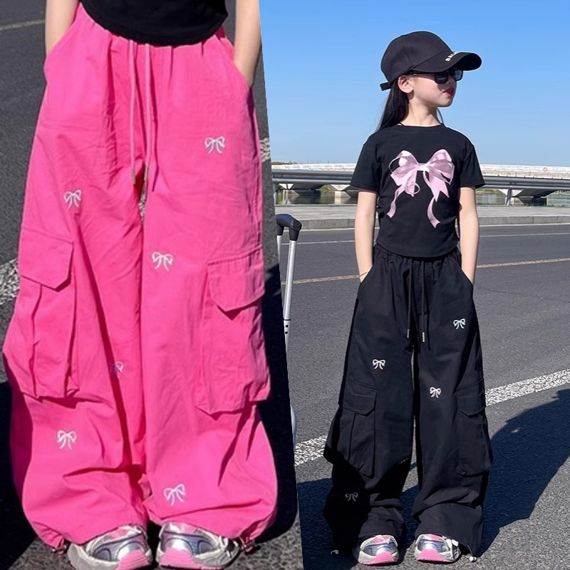 Cargo Pants for Kids Girls 5-16 yrs Big Pocket Jogger Pants Candy Pants ...