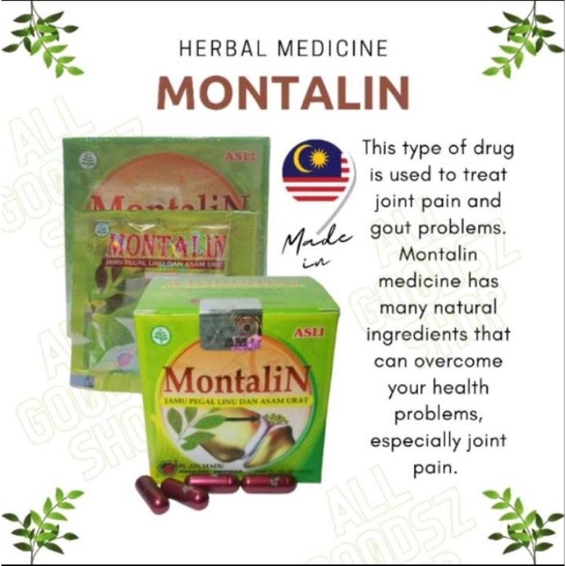HERBAL MONTALIN 1 BOX 40pcs | Shopee Philippines