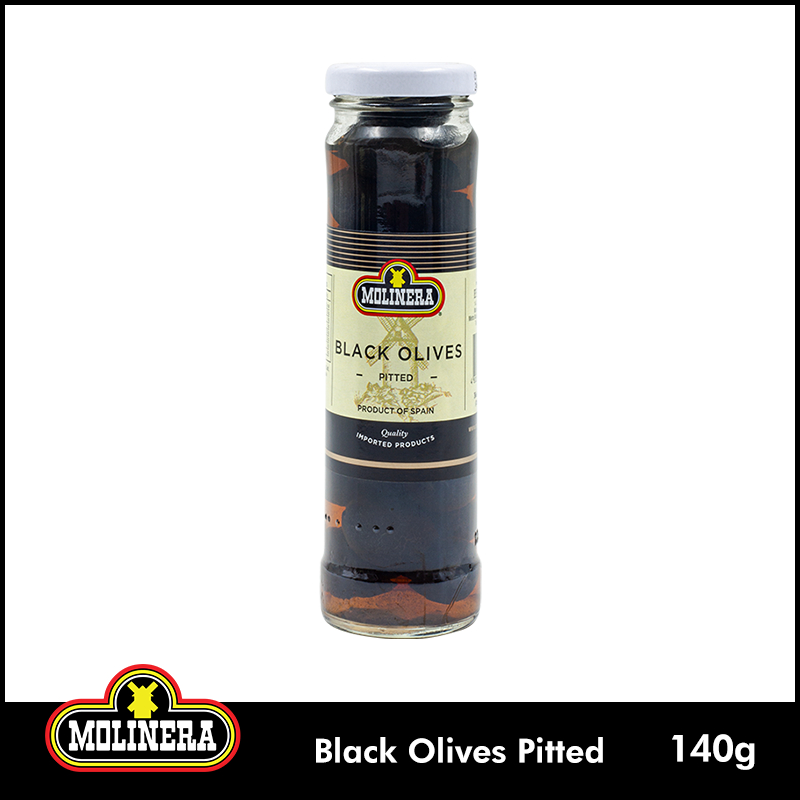 Molinera Black Olives Pitted 140g | Shopee Philippines
