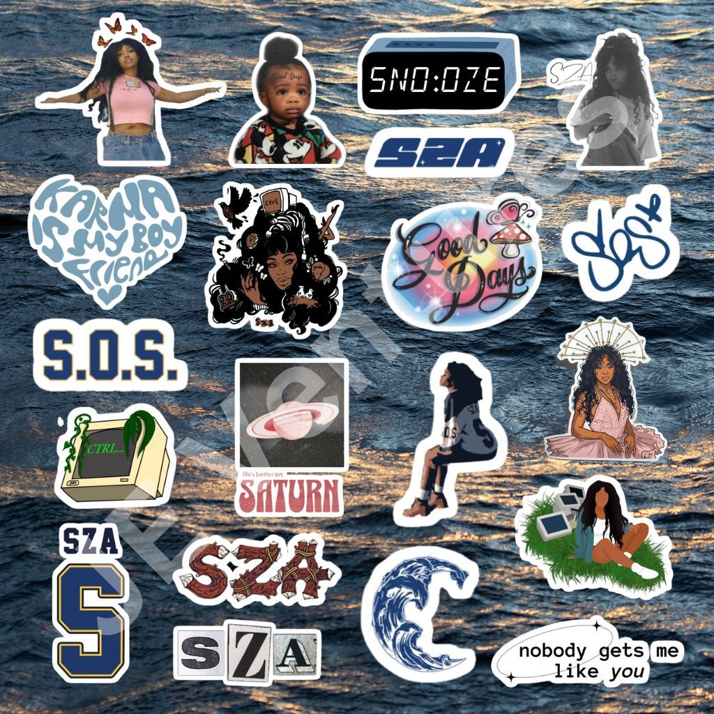 20pcs SZA Sticker Set Pack | Shopee Philippines
