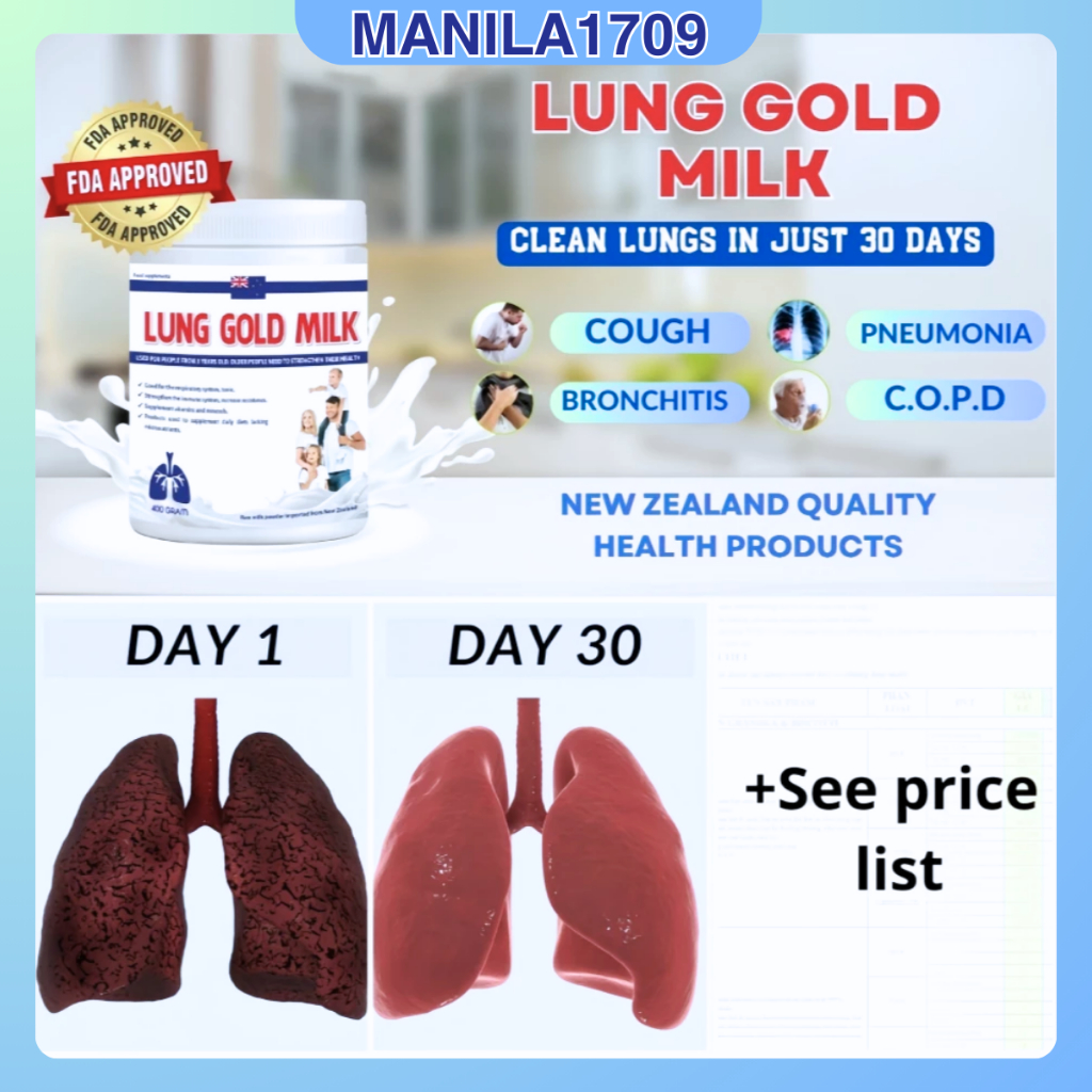 LUNG GOLD MILK 400G PROTECT RESPIRATORY SYSTEM, Lung Disease, Asthma ...