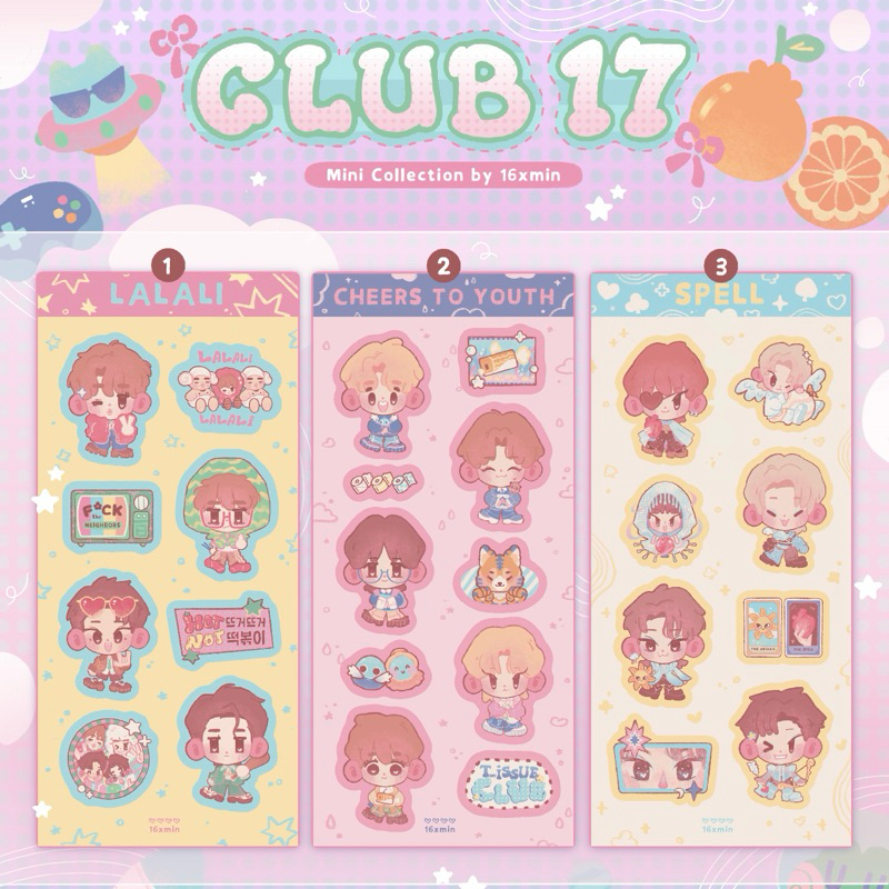 [16xmin] Seventeen Club 17! Sticker Sheets | Shopee Philippines