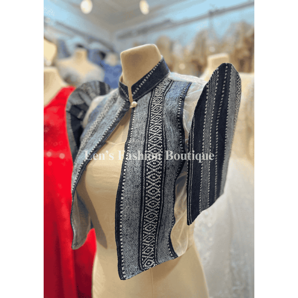 MODERN FILIPINIANA ETHNIC DESIGN BOLERO | Shopee Philippines