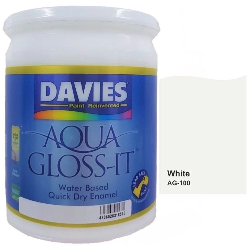 Davies Agua gloss-it (AG-100)water based,Quick Drying Enamel 1Liter&4LITERS | Shopee Philippines