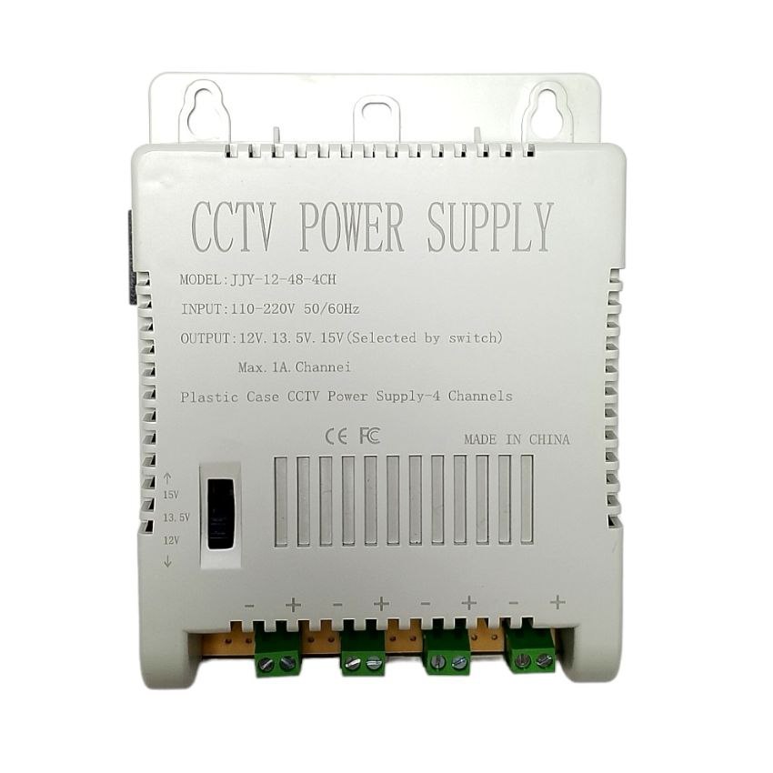 4CH 12V 1A CCTV Centralized Power Supply Channel Output Switching Mode ...