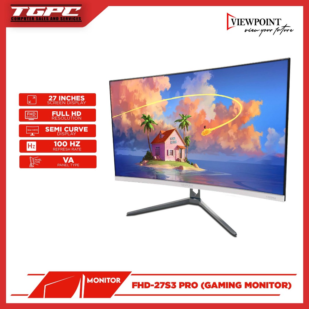 Monitor Viewpoint 27 inch 75hz Semi Curve Gaming Monitor | Viewpoint ...