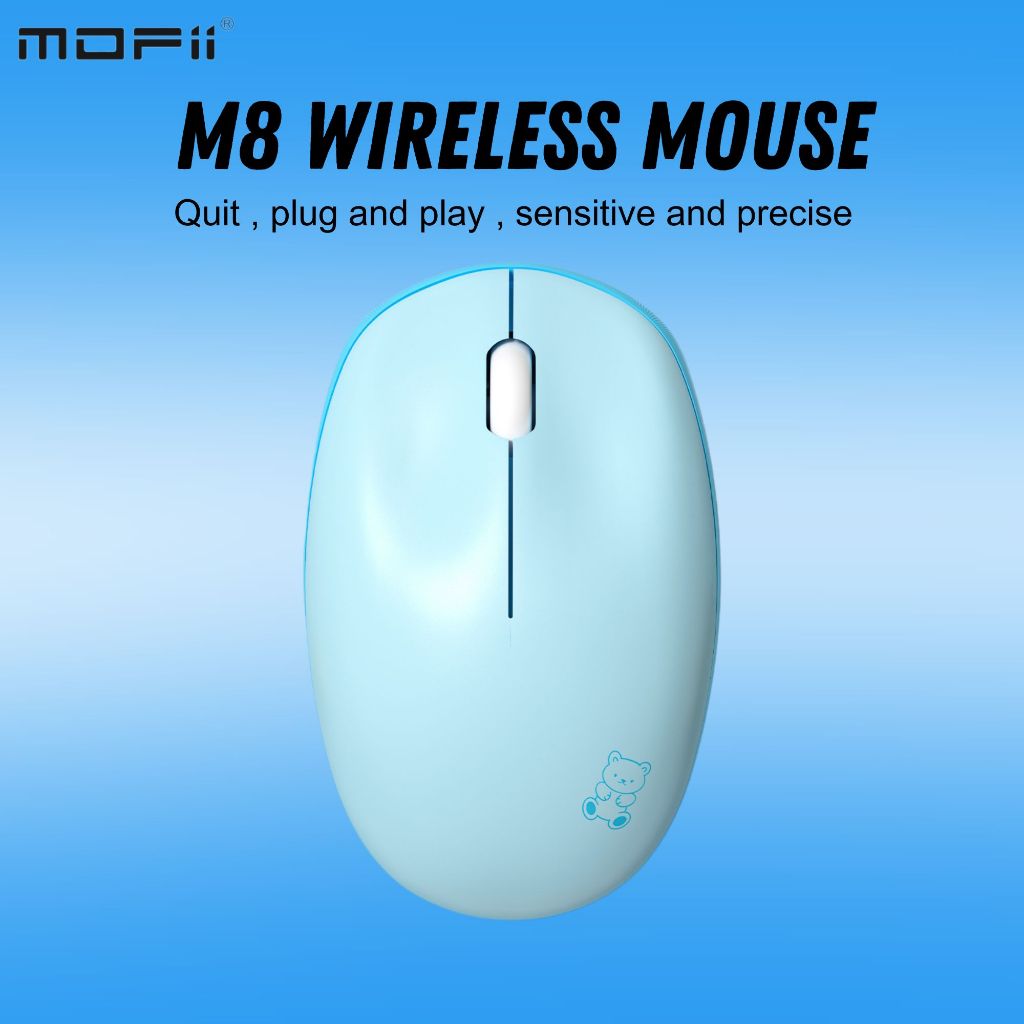 MOFII M8AG wireless mouse battery operated pastel collection silent ...