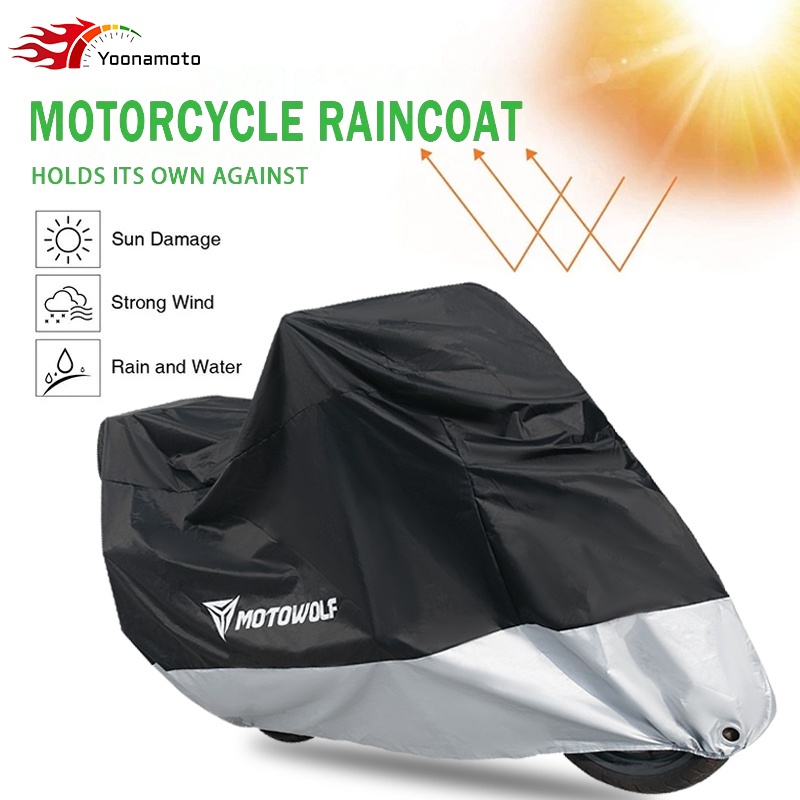 Motowolf Motorcycle Cover Waterproof Dust UV Outdoor Protection Motor ...