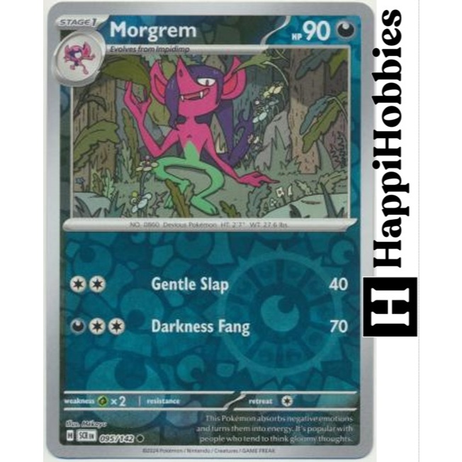Morgrem - 095/142 - Reverse Holo | POKEMON TCG: Stellar Crown | Shopee ...